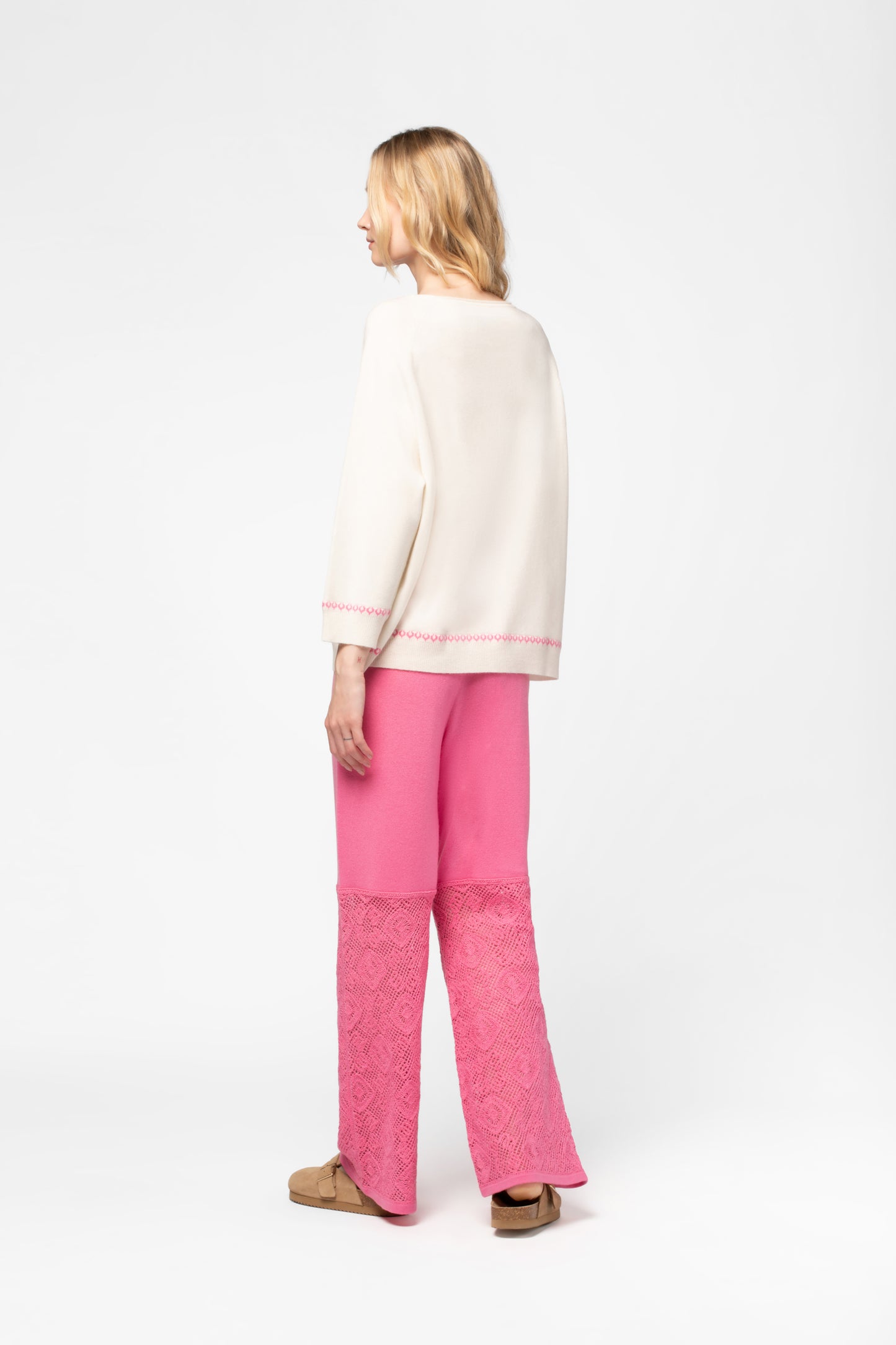 PALI wool and cashmere sweater in fuchsia pink | Women's Luxury Fashion ...